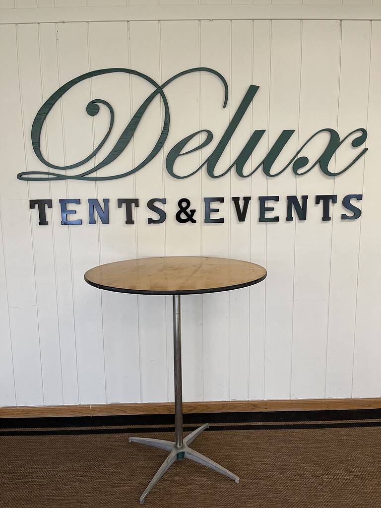 36 Round Table - Delux Tents Mid Michigan