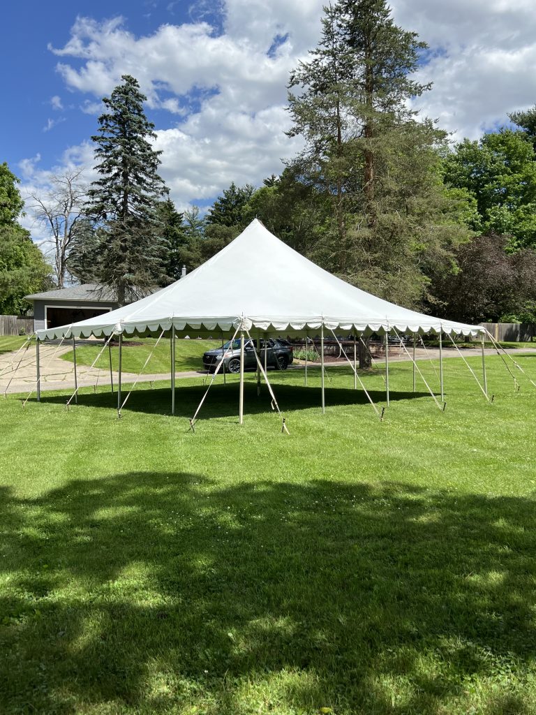 30x30 Pole Tent | Delux Tents Mid Michigan