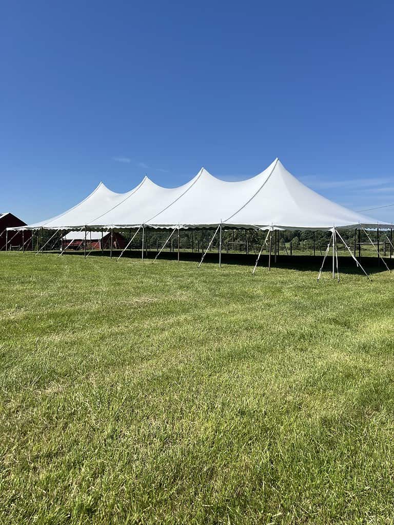 40x100 Pole Tent | Delux Tents Mid Michigan